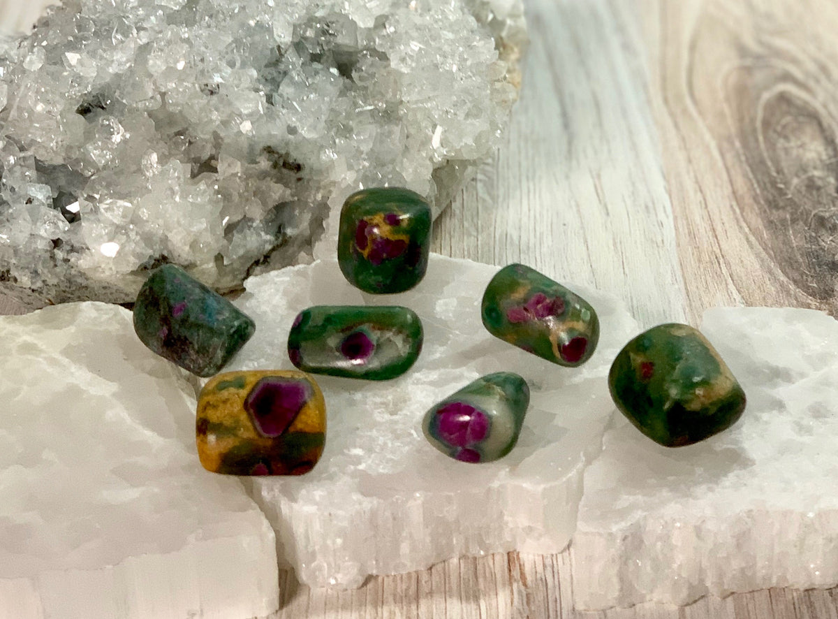 Ruby Zoisite Tumble – Crystals of India